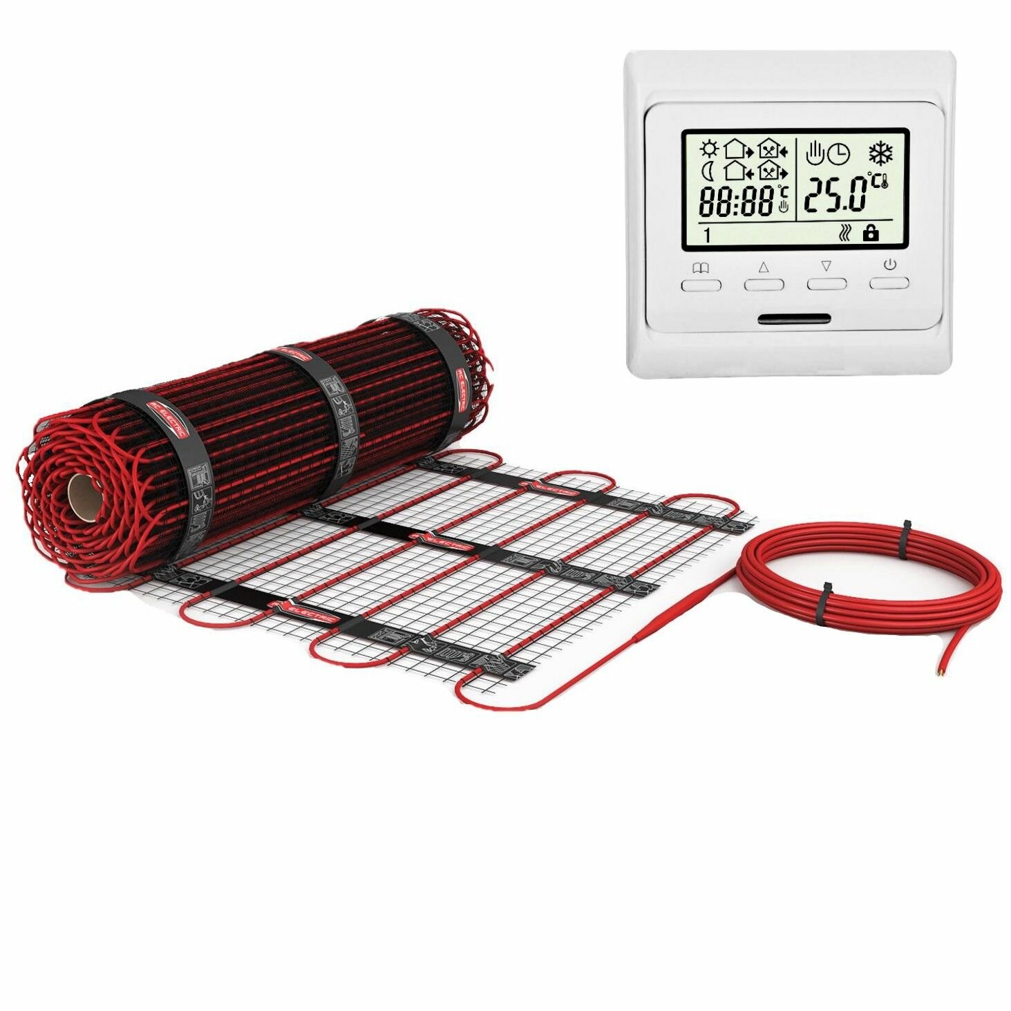 Теплый пол электрический под плитку AC ELECTRIC ACMM 2-150 5 м2 с терморегулятором