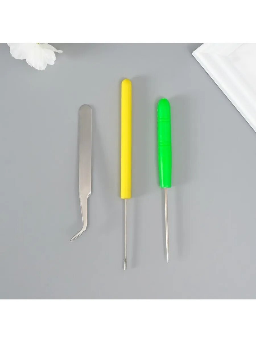 Набор инструментов для квиллинга 3 предмета: инструмент раз