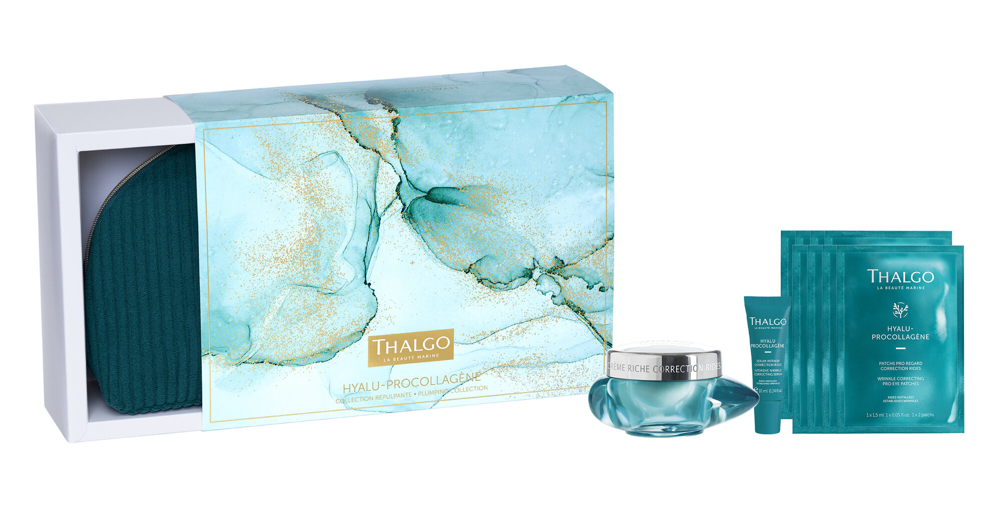 Подарочный набор Thalgo Hyalu-Procollagène "Симфония разглаживания — три ступени антивозрастного ухода" 60 мл