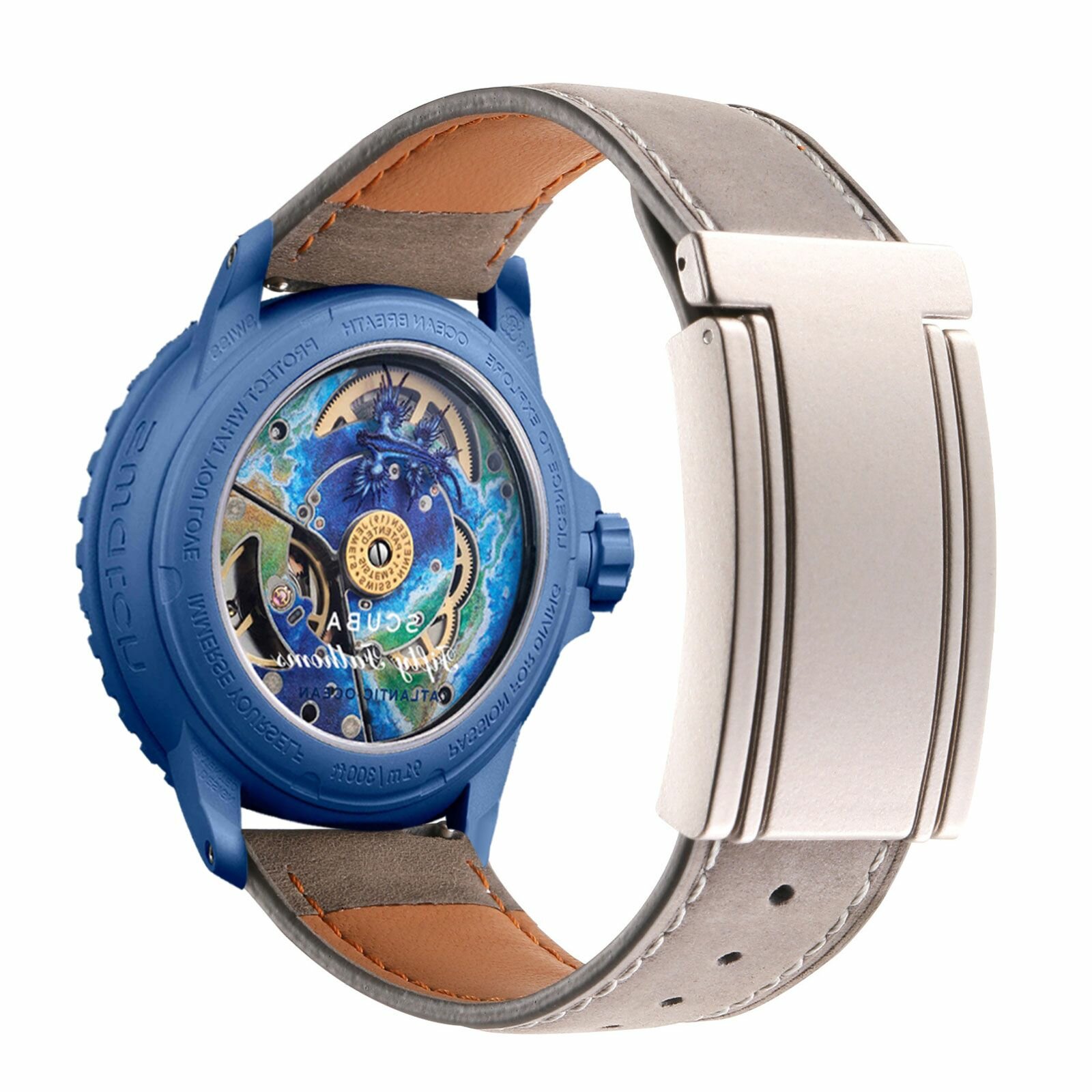 Кожаный ремешок для Blancpain X Swatch, Винтажный