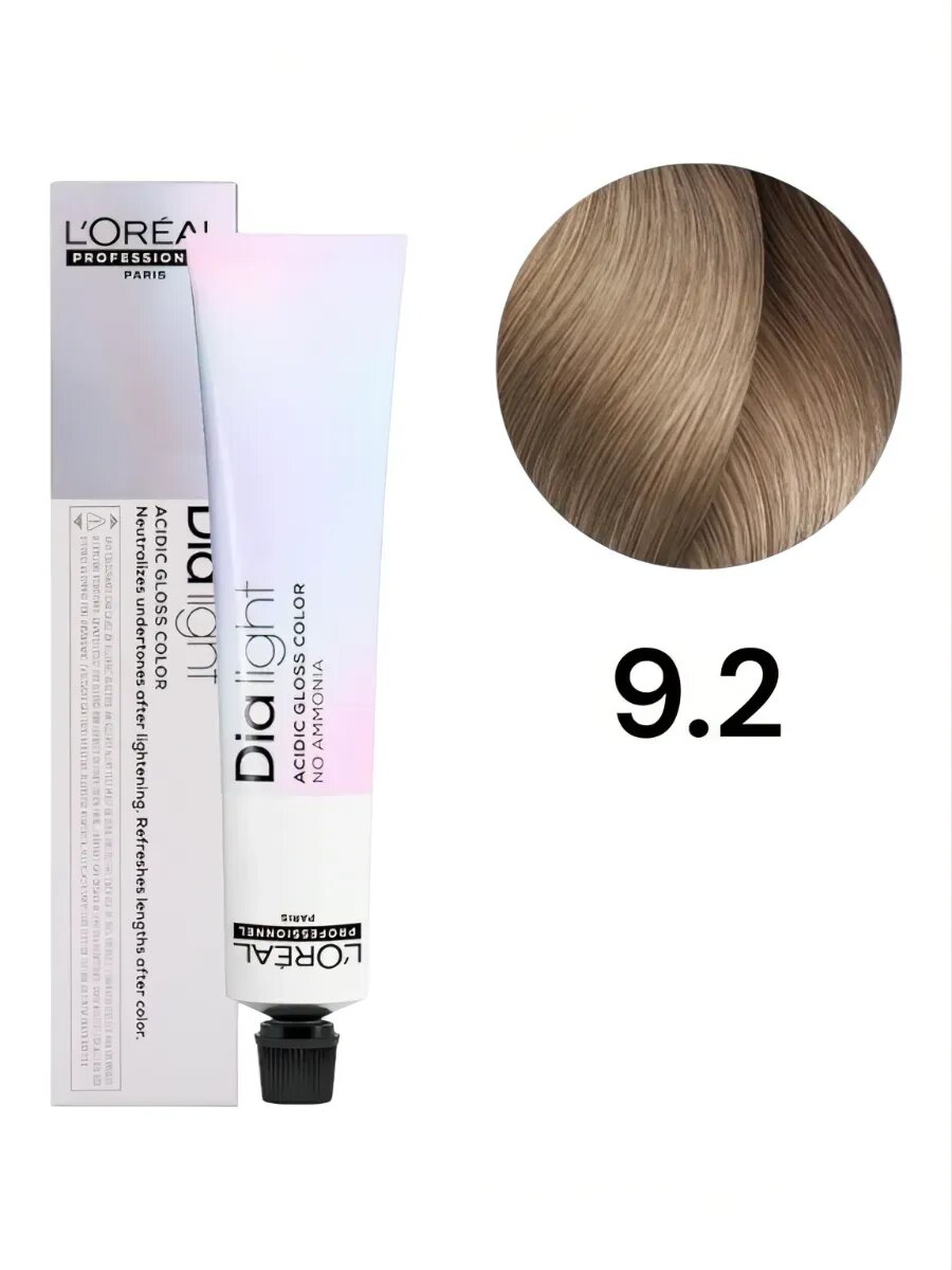 Краска для волос L'Oreal Professionnel DIA Light Acidic Gloss Color No Ammonia, без аммиака на основе кислого рН, 9.2