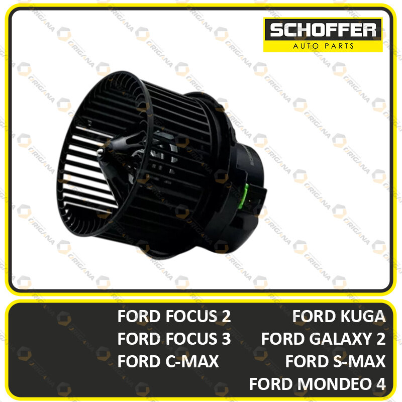 Вентилятор отопителя - мотор печки FORD FOCUS 2 2005-2011, FOCUS 3 2011-2014, C-MAX 05-11, KUGA 08-13, MONDEO 4 07-14, GALAXY 2 06-10, S-MAX 06-14