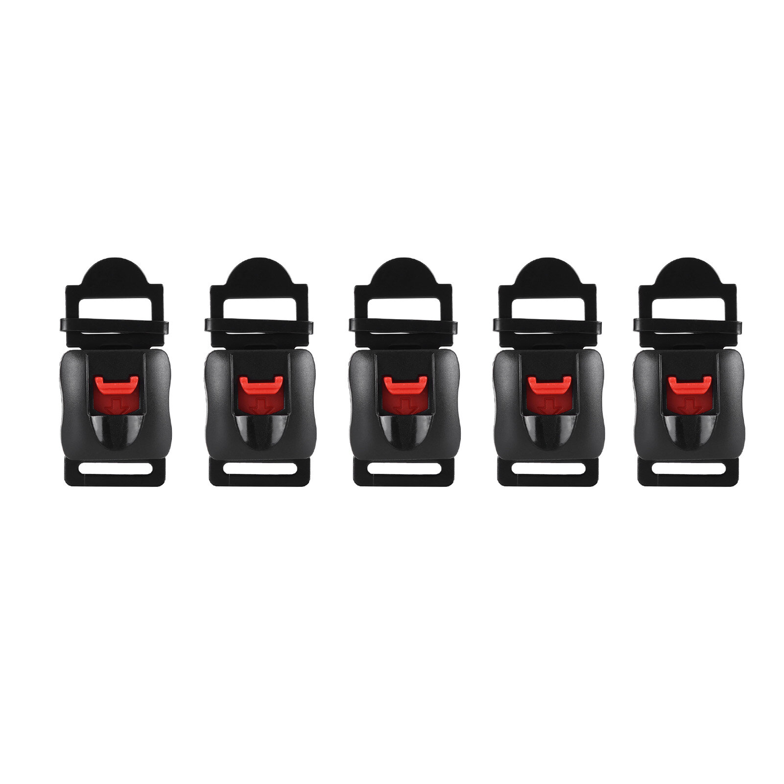 Helmets Buckle, Prevent Shaking 5pcs Metal Universal Quick Disconnect Easy Install Chin Strap Release Buckle for Riding Use