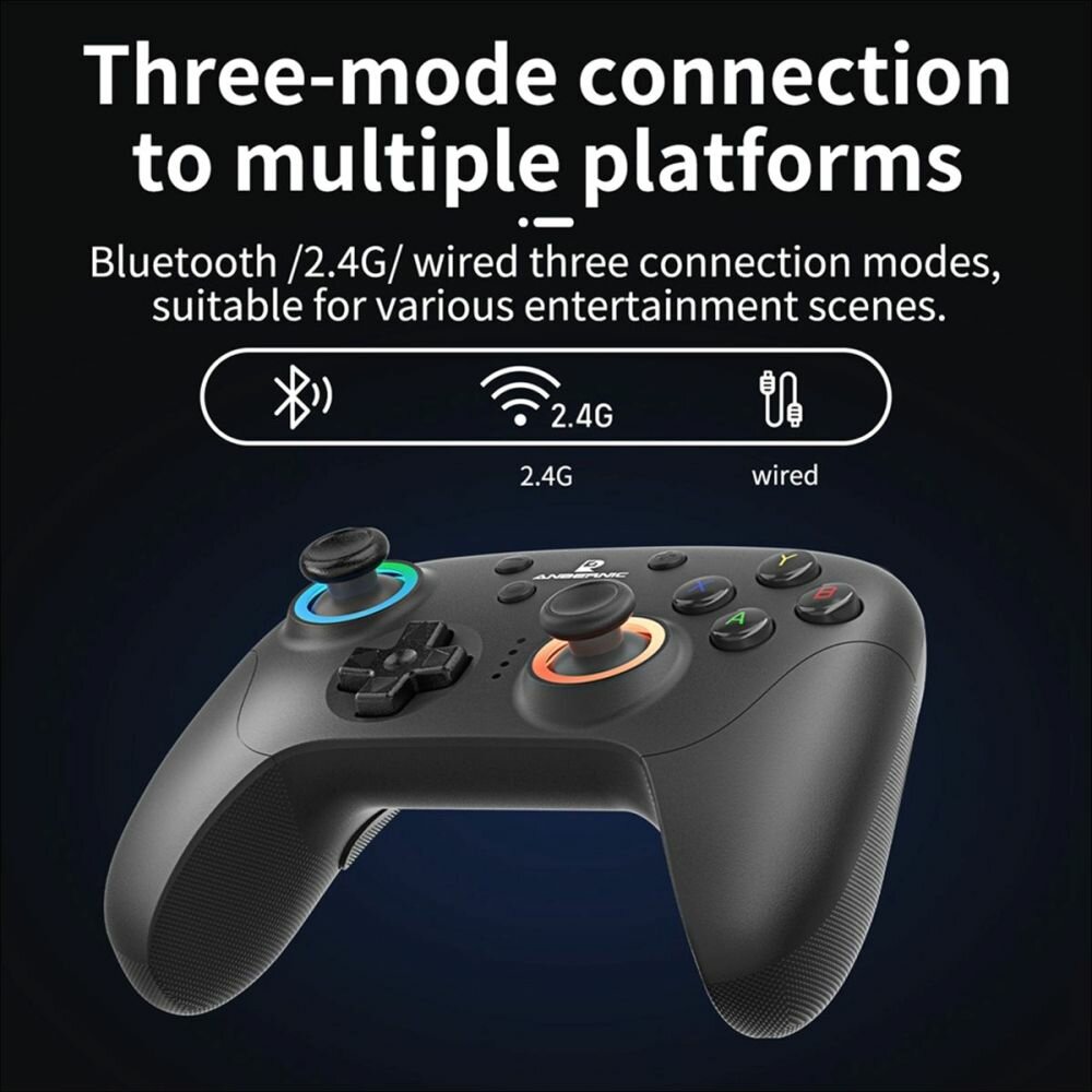 ANBERNIC RGP01 Геймпад Контроллер для ПК Android IOS Steam Черный