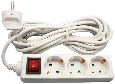 Удлинитель сетевой Navigator Group Navigator, 71 514, NPE-S1-03-500-ESC-3x0.75, кит, 10А, ПВС 3х0.75