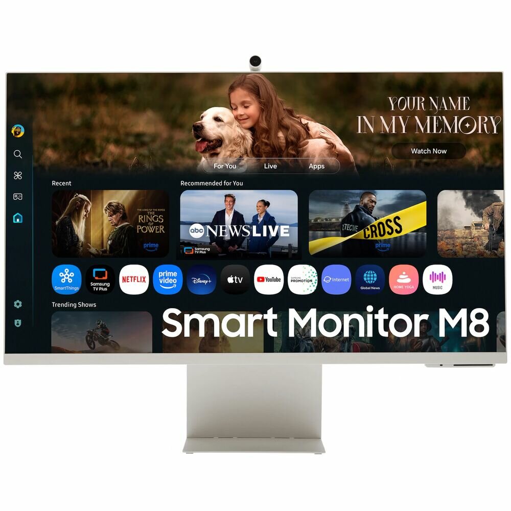 Монитор 32" Samsung Smart monitor M8 S32FM803UIXCI VA 3840x2160 4ms HDMI, USB Type-C