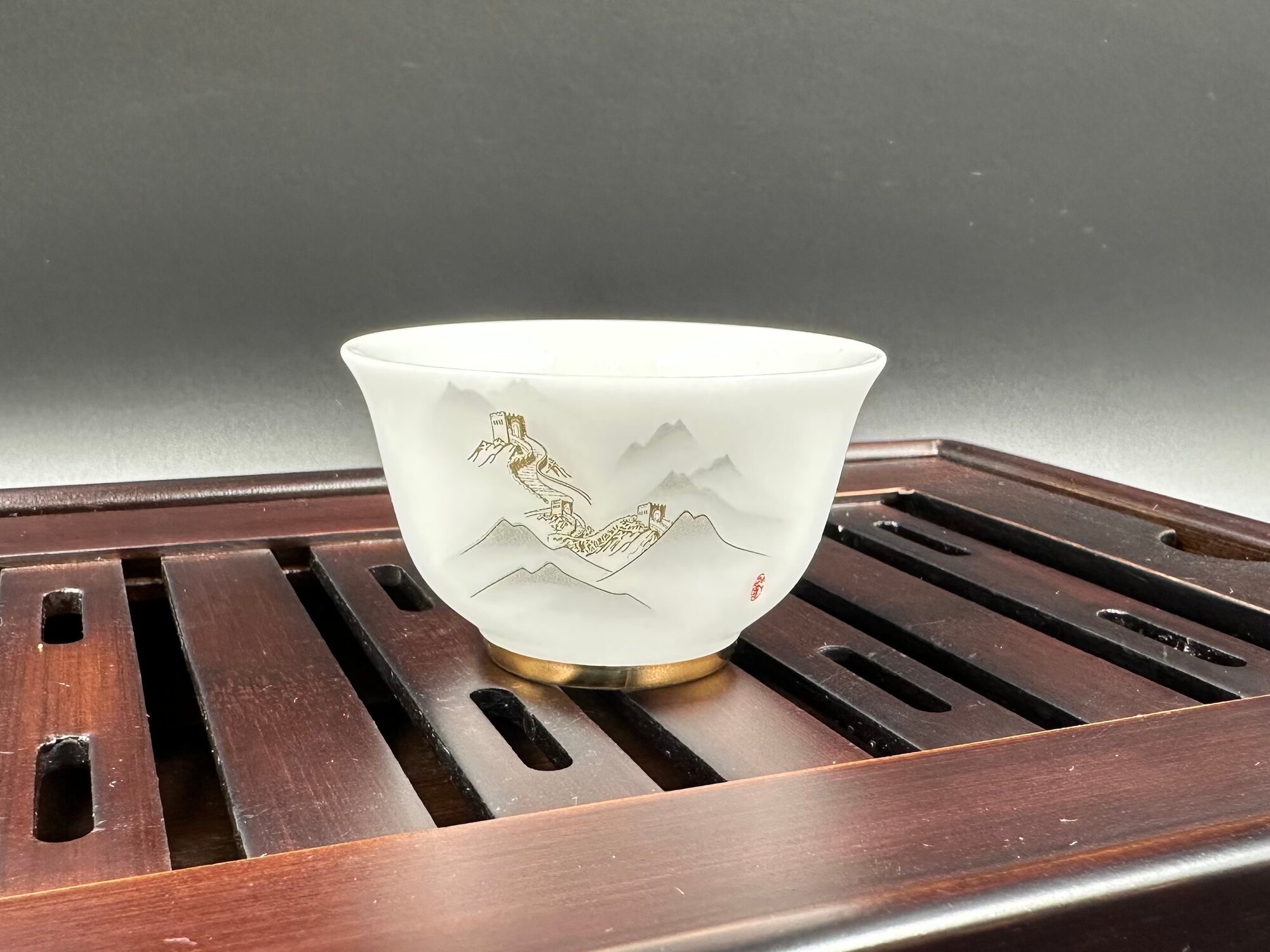 Пиала «Ледяная чашка с Великой Китайской стеной, сохраняющая аромат», 50мл.