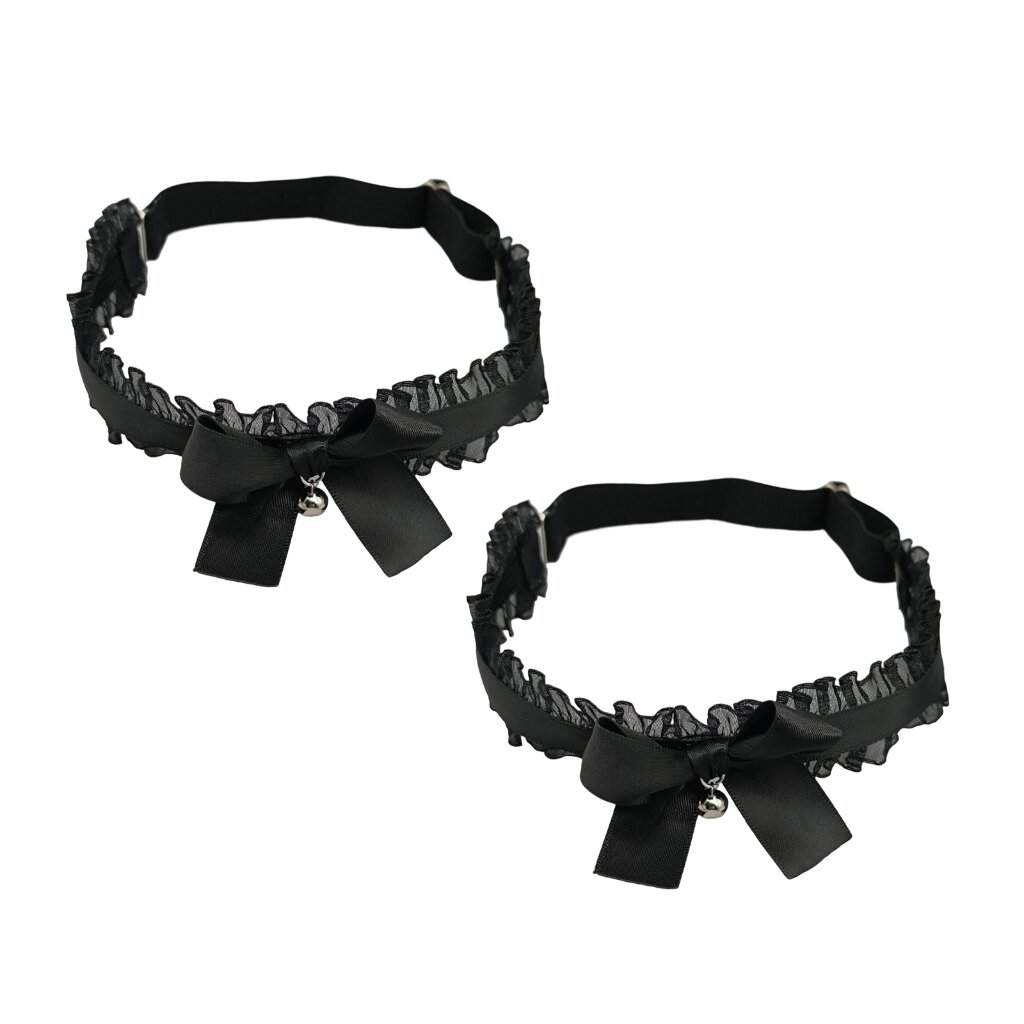 Регулируемый Ремень Безопасности Для Ног, Пояс С Подвязками, Панковские Кольца Для Бедер, Эластичный Пояс Для Подвязок Для Ног, Колокольчики, Банты, Кружевной Пояс Для Подвязок Для Бедер