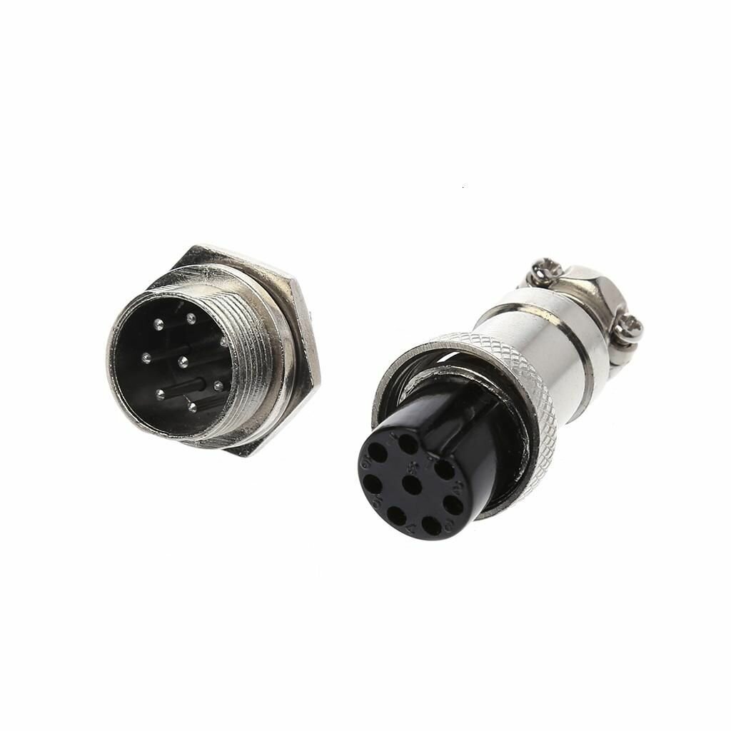 Авиационный разъём GX 16mm 2-9 pin, 8P