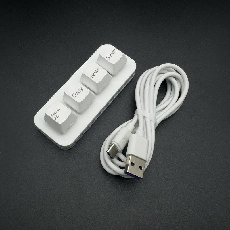 Копирование и вставка, выбор всего текста, сохранение, USB-клавиатура для офиса, программист, звуковая игра, китайская