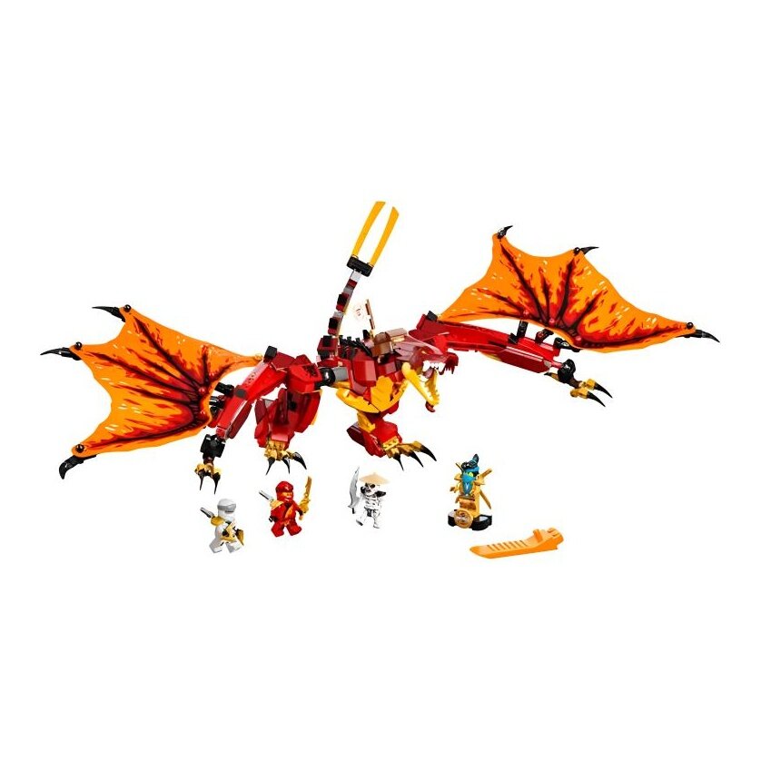 Конструктор унисекс LEGO Phantom Ninja Collection Атака Огненного Шенрона 71753, 563 детали
