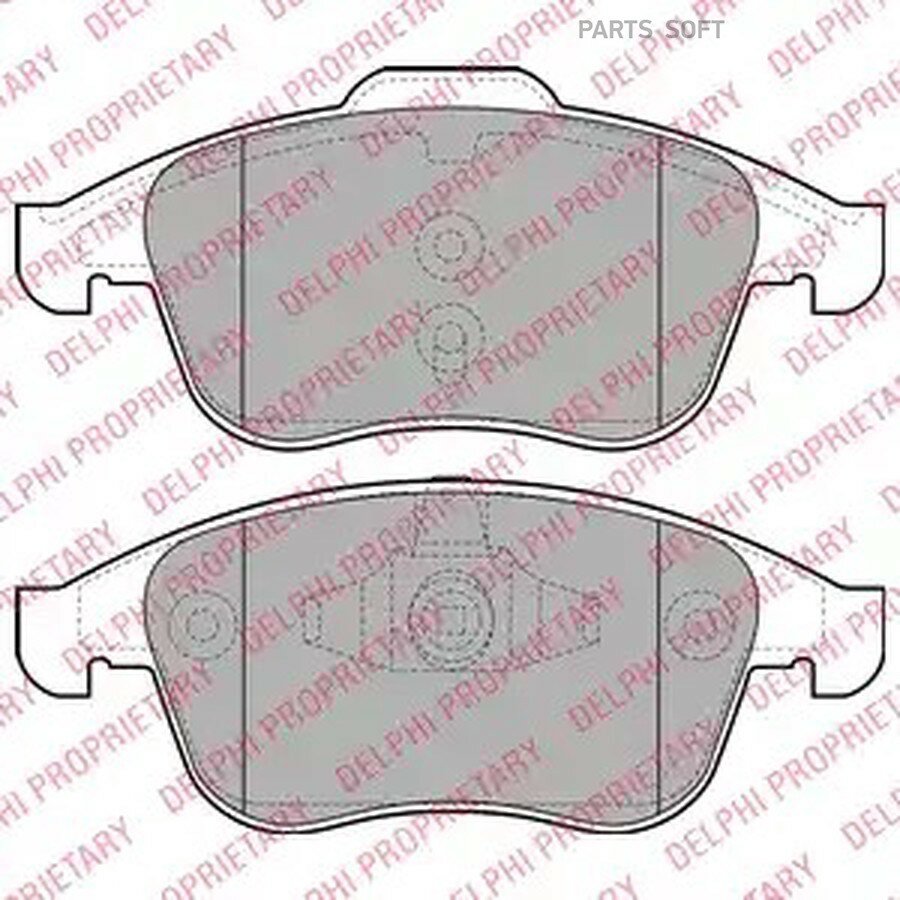 DELPHI LP2079 Колодки тормозные дисковые Clio, Fluence, Grand Scenic, Laguna, Laguna Estate, Break, Lutecia, Megane, Megan
