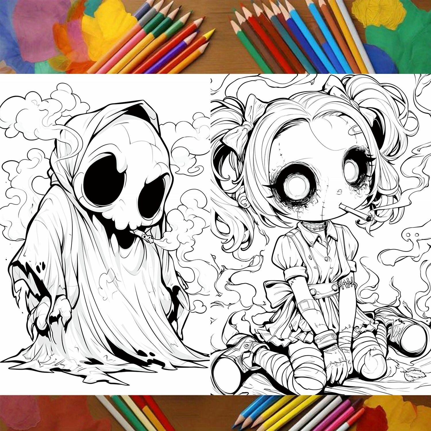 Раскраска на плотной бумаге. Для детей и взрослых, творчество для всей семьи. Хобби и развитие