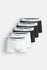 Трусы CALVIN KLEIN 5 Pack Low Rise Trunk, комплект из 5 шт., размер M, белый, че...