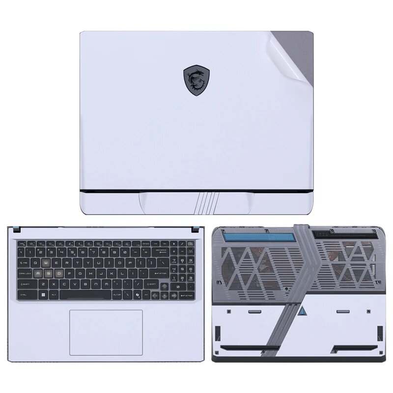 Наклейки на ноутбук MSI Vector A18 HX A9W, Matte white