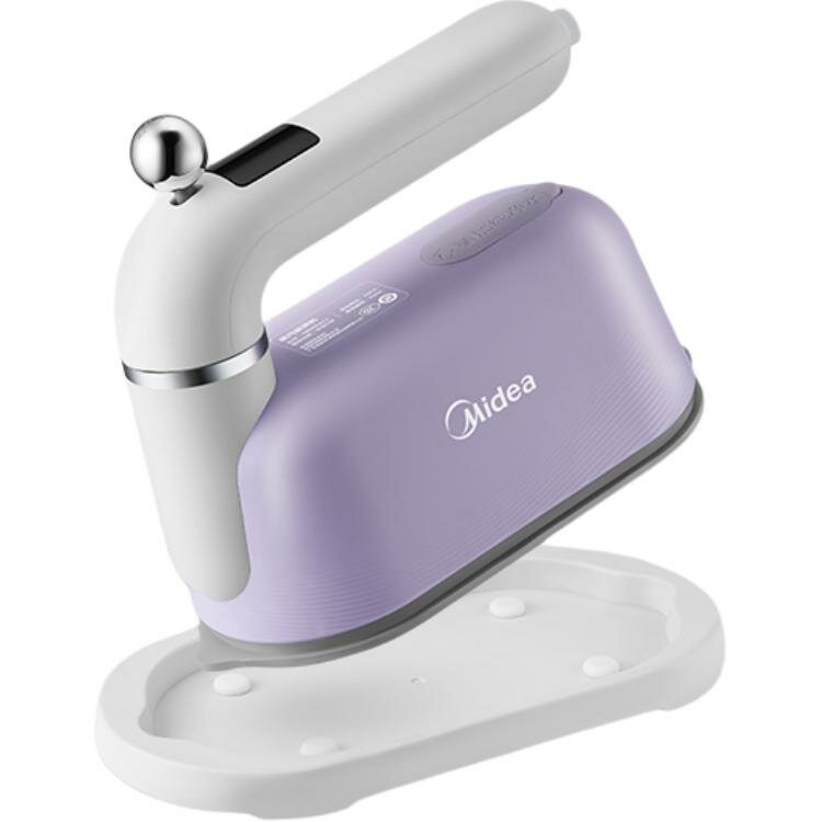 Компактный ручной электрический паровой утюг Midea YBD15AD1, taro purple, для глажки одежды дома