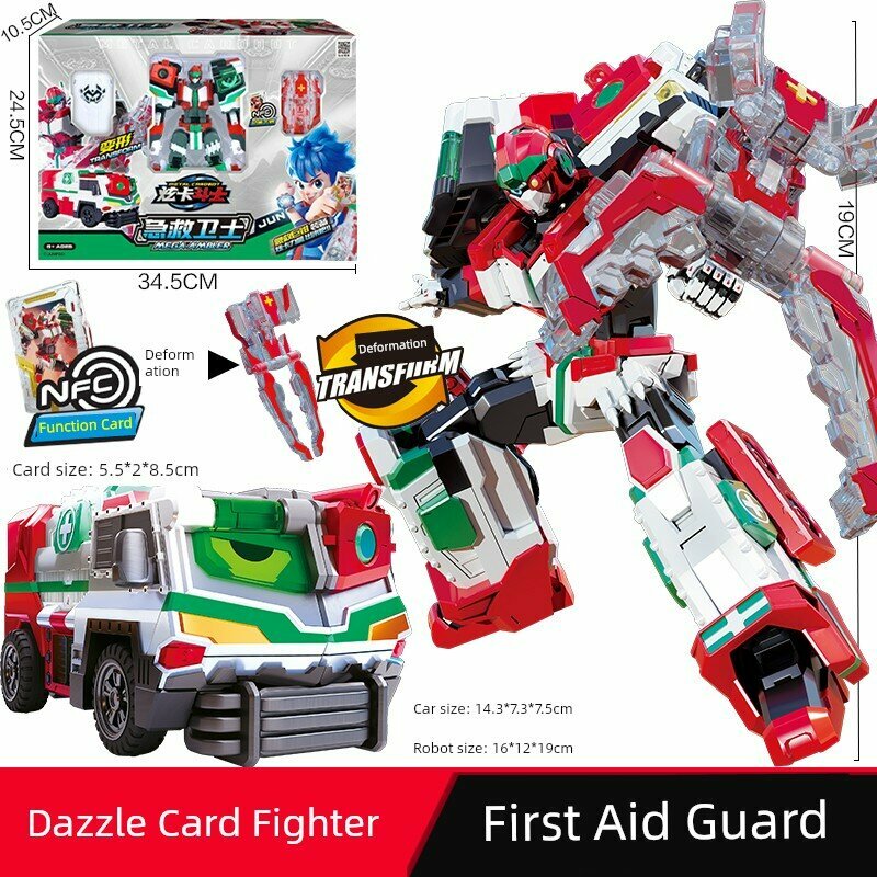 Игрушка-трансформер Shine Card Fighter 3, сезон 3, Speed Phantom, робот-мех для мальчиков, официальная версия 2