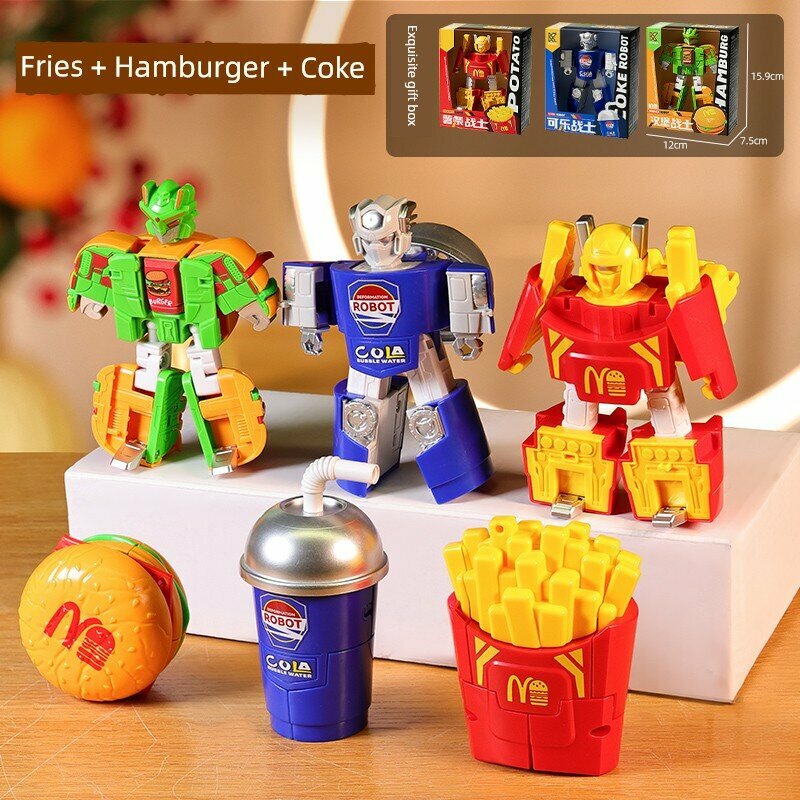 Интернет-хит: трансформируемая игрушка McDonald's — робот-бургер, картошки фри, модель Кинг-Конга, развивающая игрушка