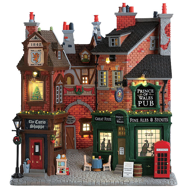 Фасад Английская улочка, 30*27 см, подсветка, батарейки, Lemax, 75197-lemax