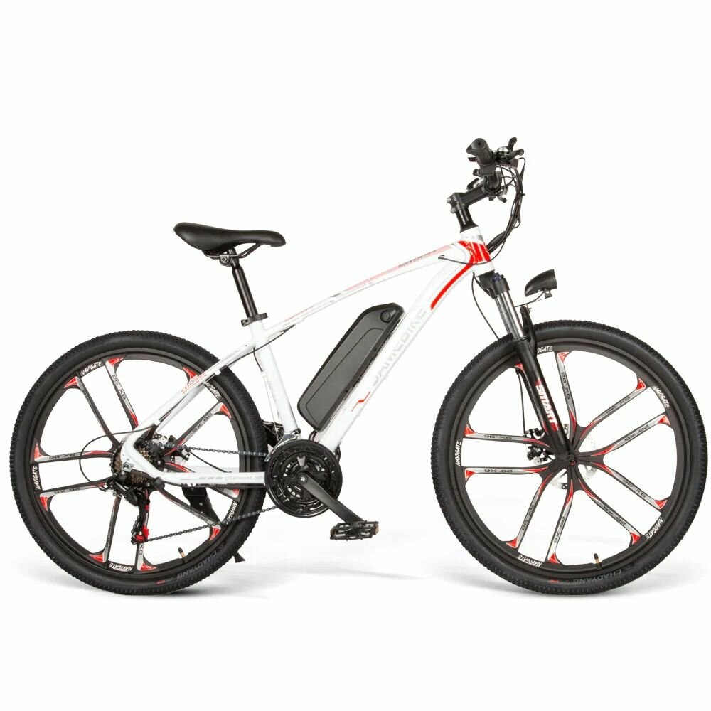 26-дюймовый электрический горный велосипед SAMEBIKE MYSM26 350 Вт 48 В 8AH для взрослых с 21 скоростью Shimano и ЖК-дисплеем