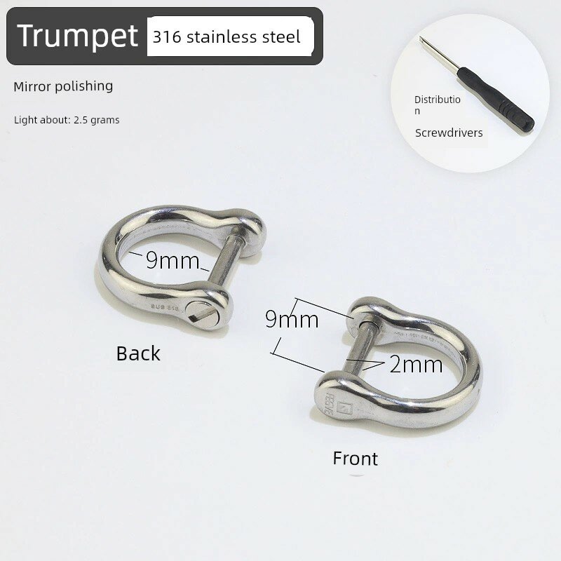 Брелок-карабин из титанового сплава и нержавеющей стали, очень большой, мини, очень маленький, для ключей, для женщин и