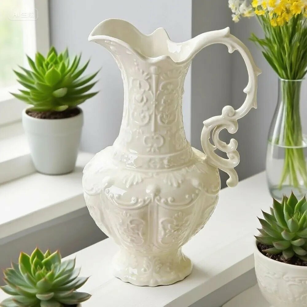 Ваза "французский стиль", 25 см , Керамика, 1 шт