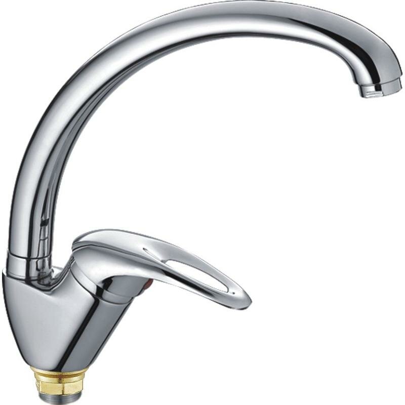 Смеситель для кухни Cron CN4103-2 Хром Поворотный, современный дизайн