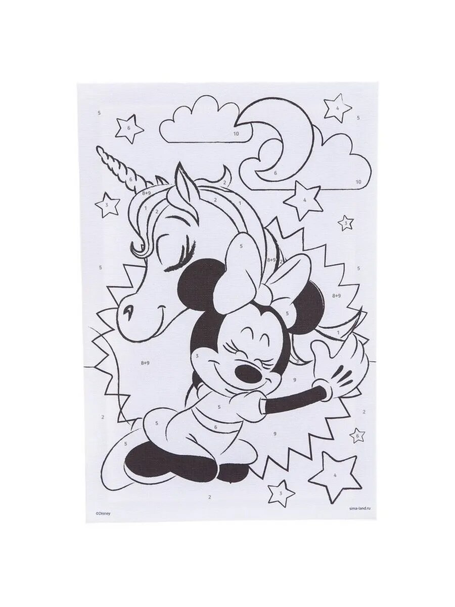 Интерактивная картина для детей: Минни и Единорог
