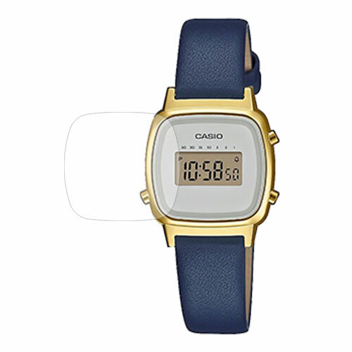 Скрин Мобайл защитный экран для часов Casio LA670WEFL-2EF из гидрогелевая плёнка прозрачная
