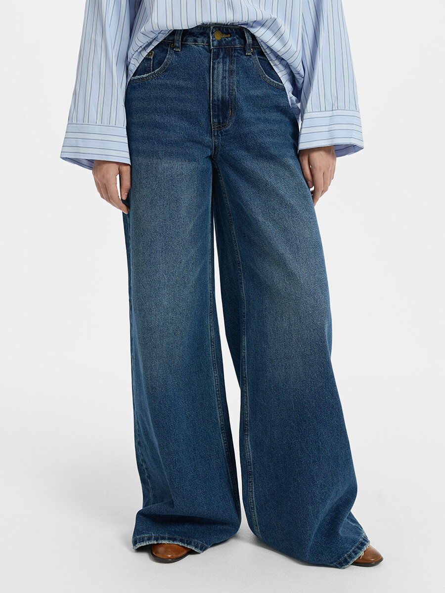 Джинсы широкие 