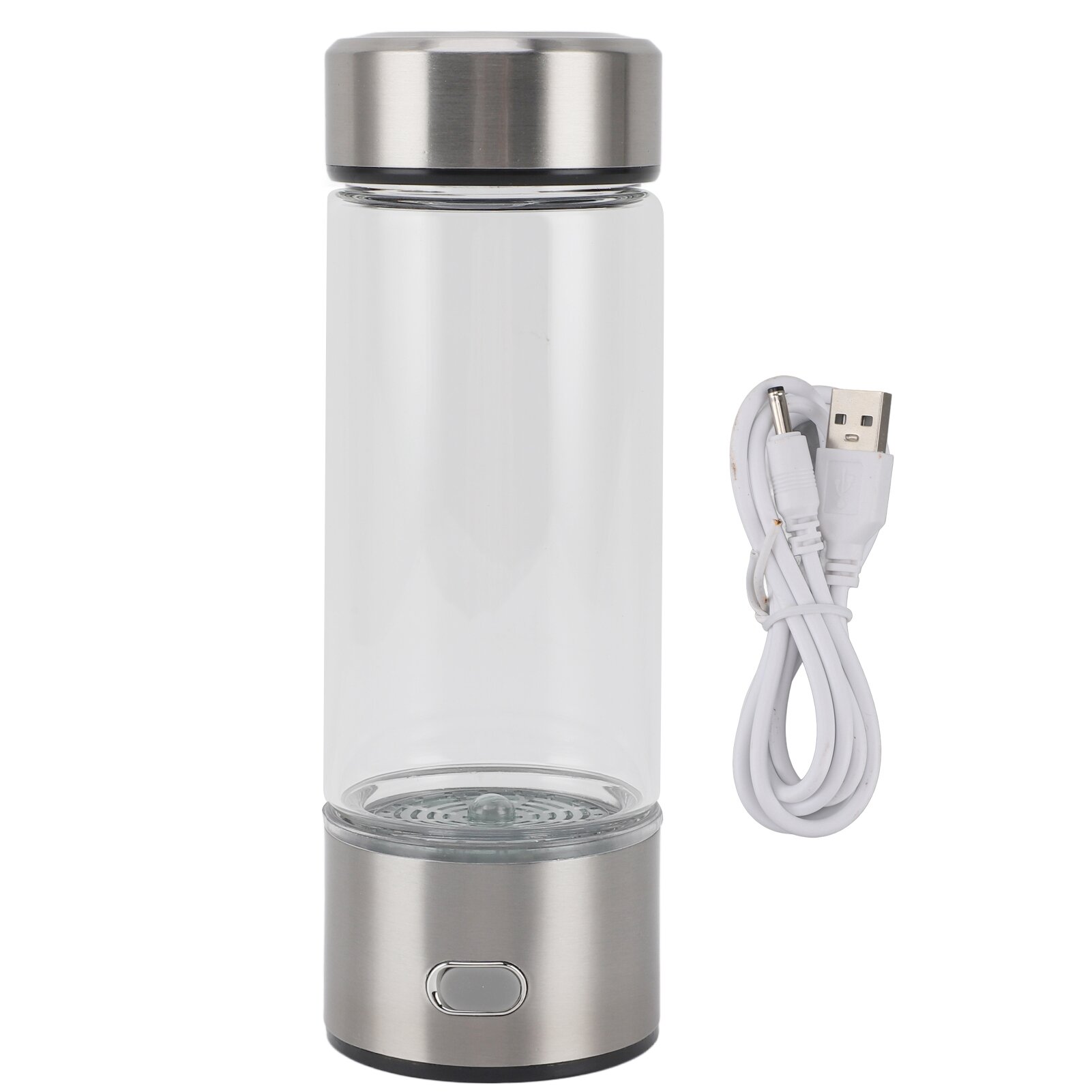 Портативный ионизатор воды в стеклянной бутылке для водородной воды, оздоровительная кружка для путешествий.