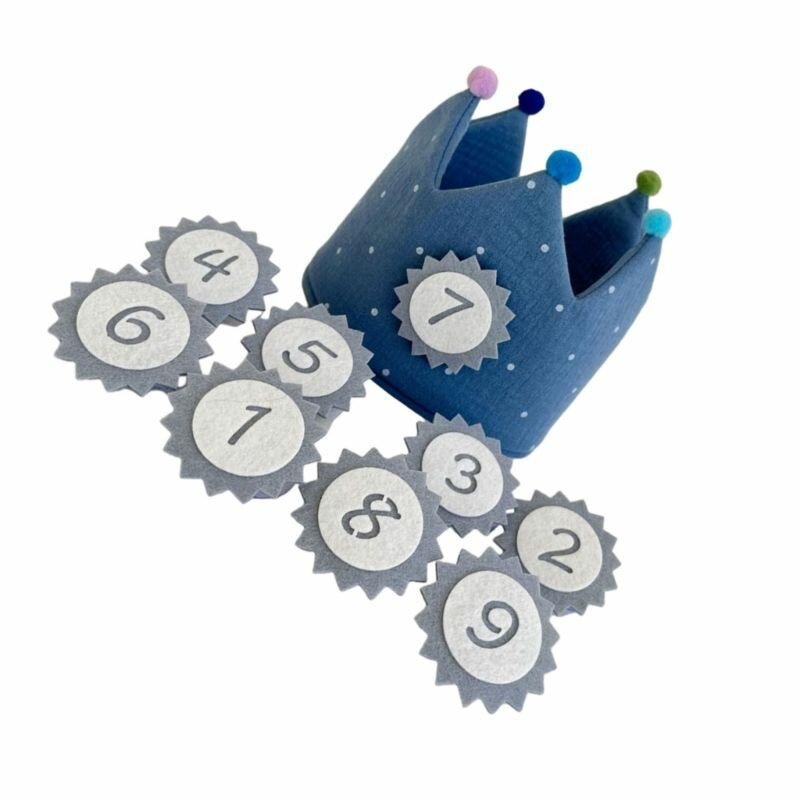 Корона для детской фотографии-Синий