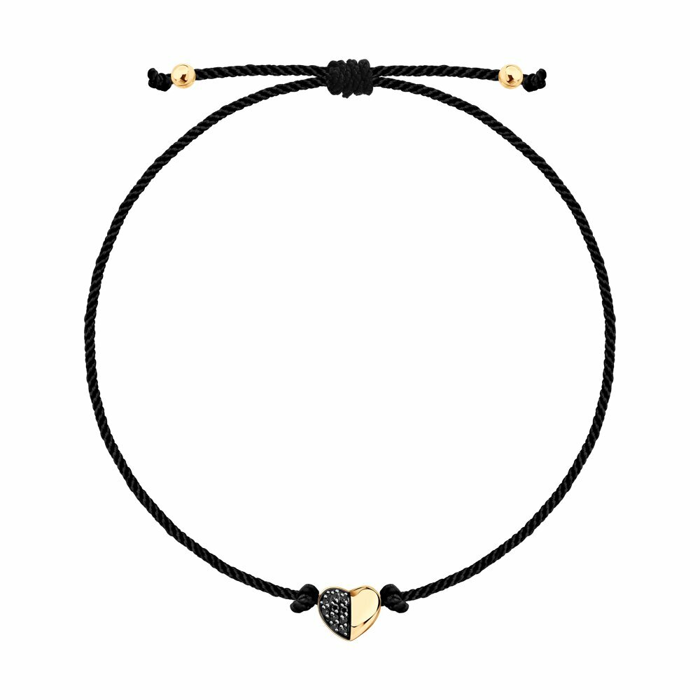 Браслет, красное золото, 585 проба, бриллиант