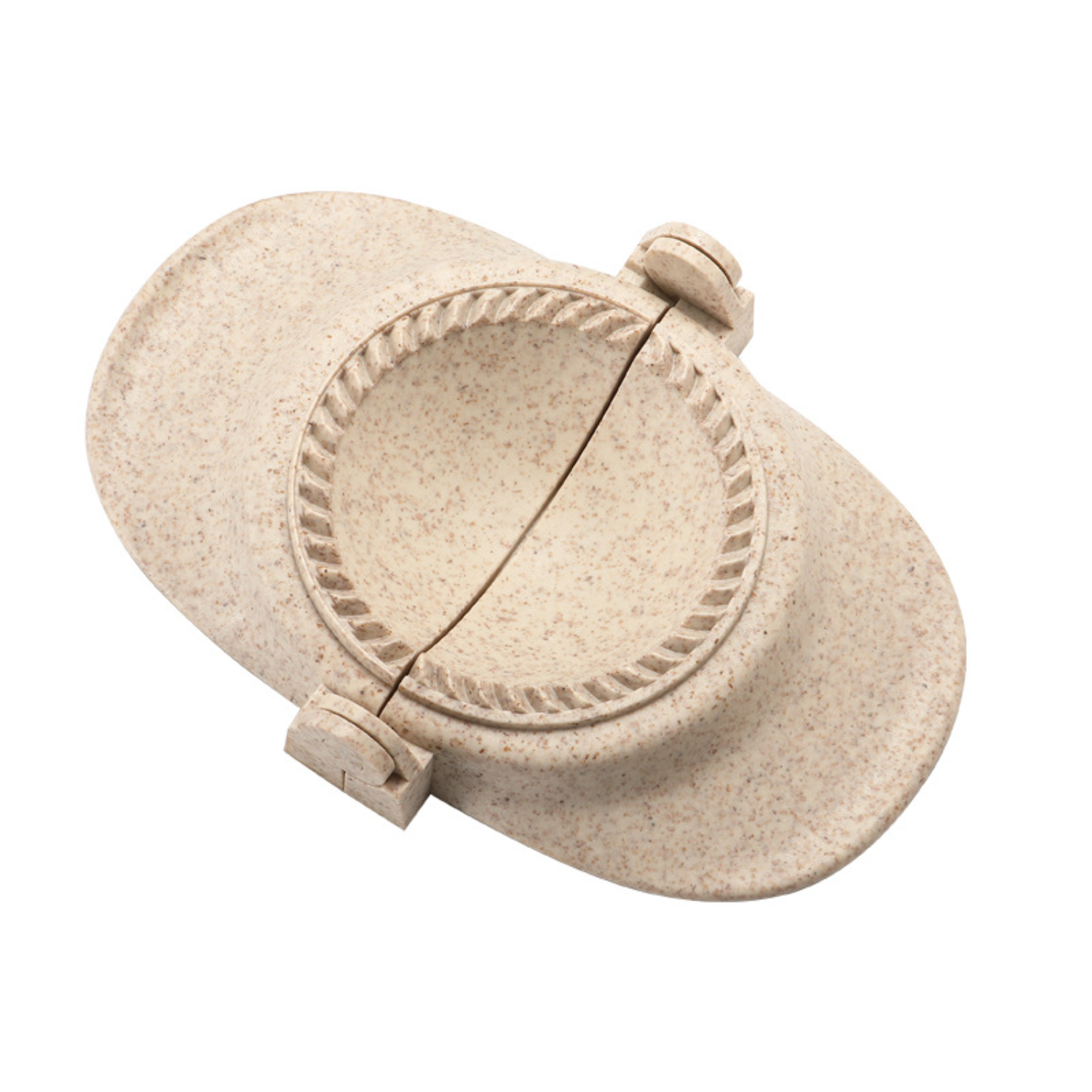 Форма для пельменей ReAl-creat, 1 шт, материал пищевой пластик, размеры 120*90*40 мм, цвет бежевый, для пельменей, печенья, пирогов, пряников, универсальное использование, ручная форма, выдавливач теста, инструмент для кухни