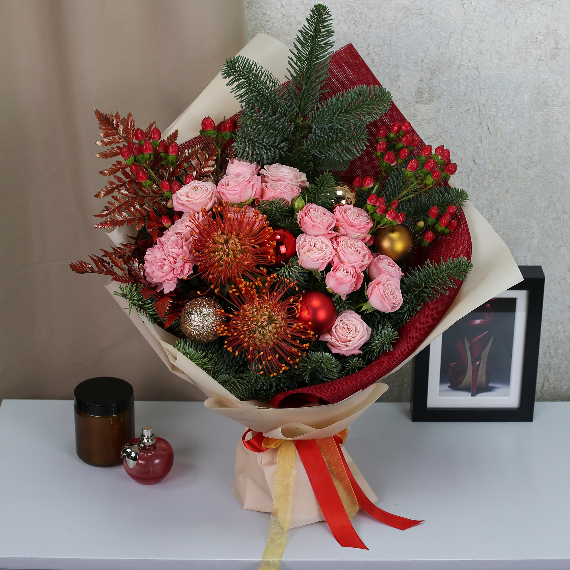 Зимний букет «Пульсация огня»