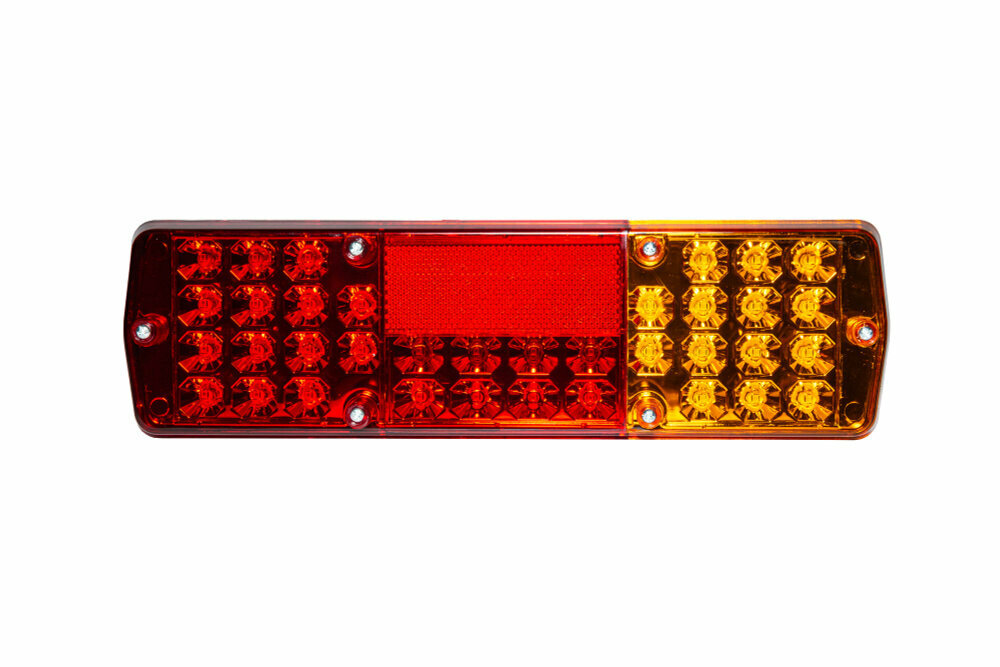 Фонарь задний, камаз, зил, газ, правый, светодиодный, без подсветки номера, 12/24 в