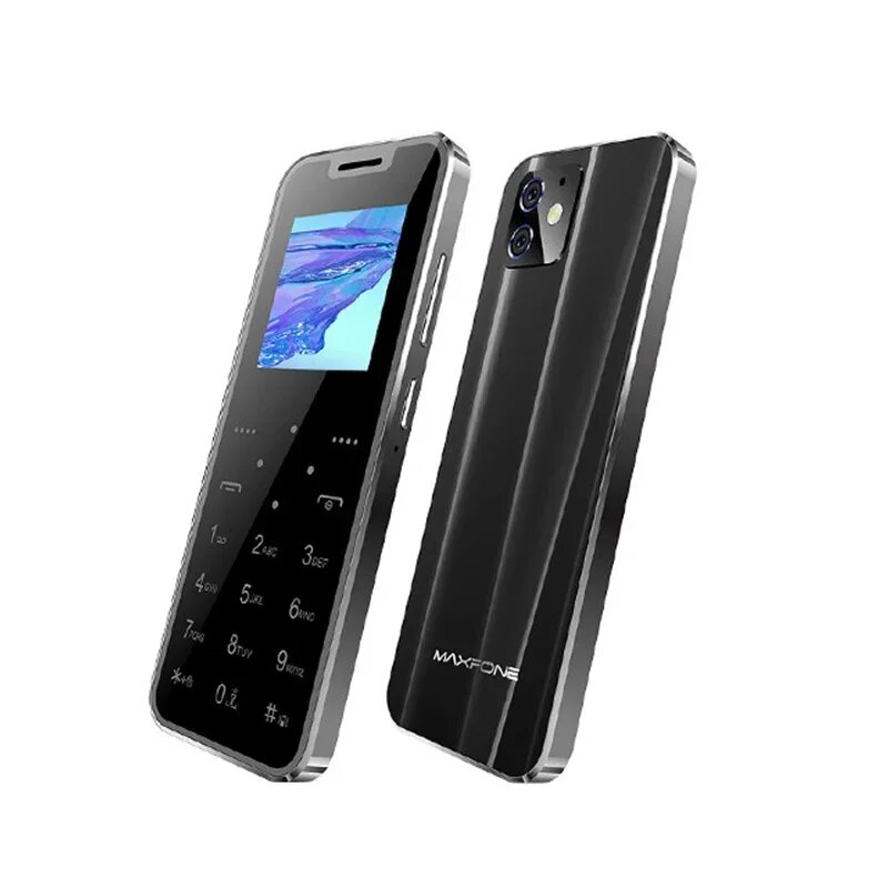 Maxfone Max 7 Mobile Phone Touch Button 1.54" Super Mini Card Telphone Dual SIM BT Dialer 0.3MP 1000MAH MP3 Torch FM CellPhone