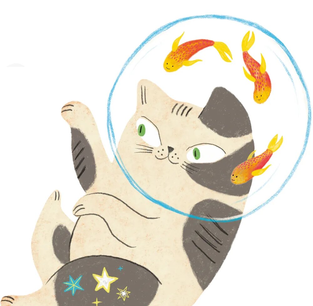 Игрушка для сна DreamUs "Кот", флис, гипоаллергенная, многофункциональная