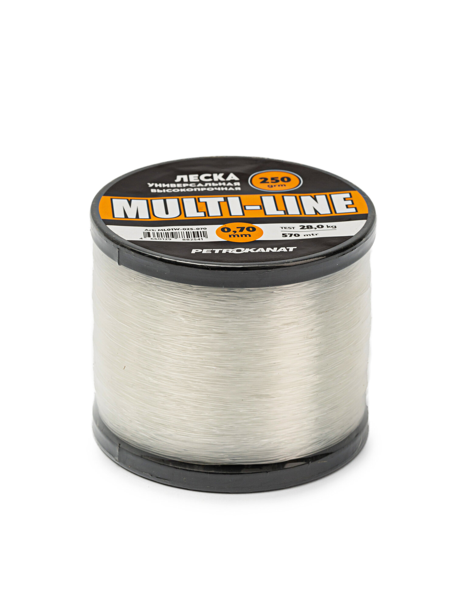 Леска универсальная "MULTI-LINE", 0.22 мм/3.7 кг, 5700 м, бобина 250 г