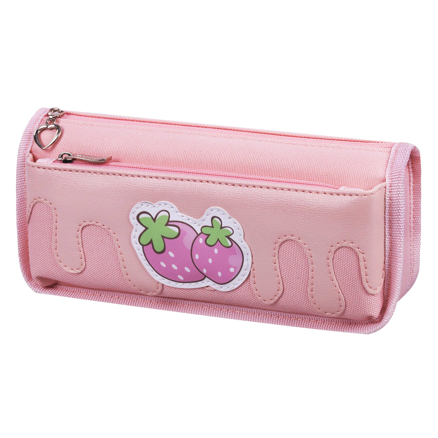 Пенал мягкий юнландия, 2 отделения, полиэстер, "Strawberry shortcake", розовый, 2196 см, 271577