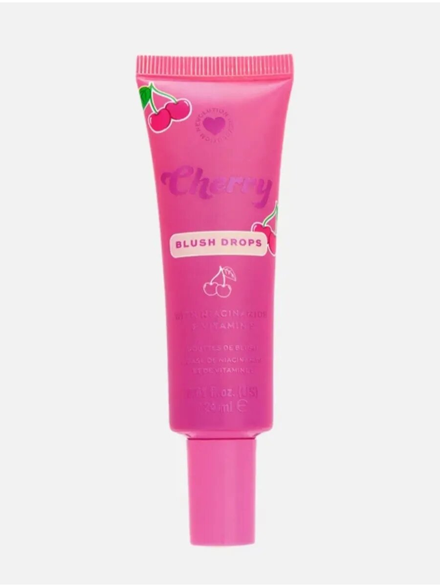 Жидкие румяна для лица I HEART REVOLUTION cherry blush drops