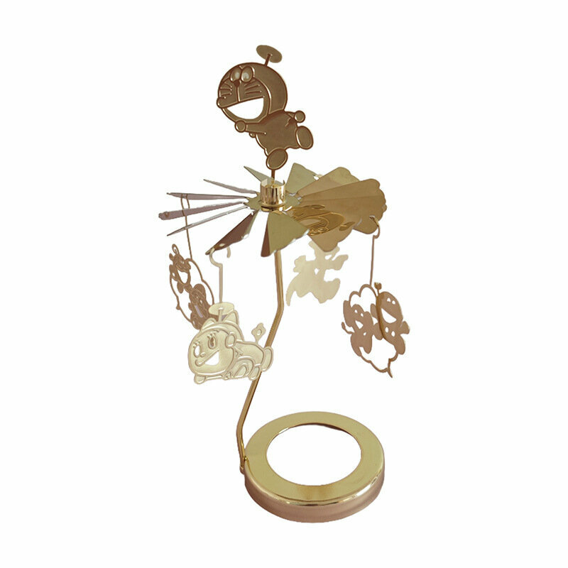 Романтическая ароматическая стеклянная чашка-карусель с оригинальной крышкой, вращающийся подсвечник в виде фонаря.