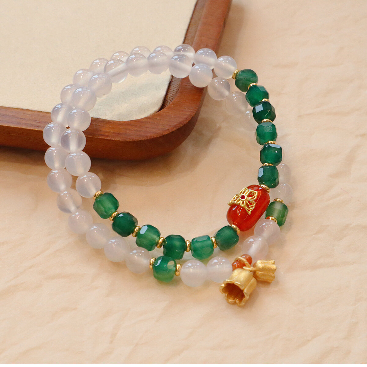 Браслет для гадания, YM Mall из нефрита и Серебро Приносит и удачу