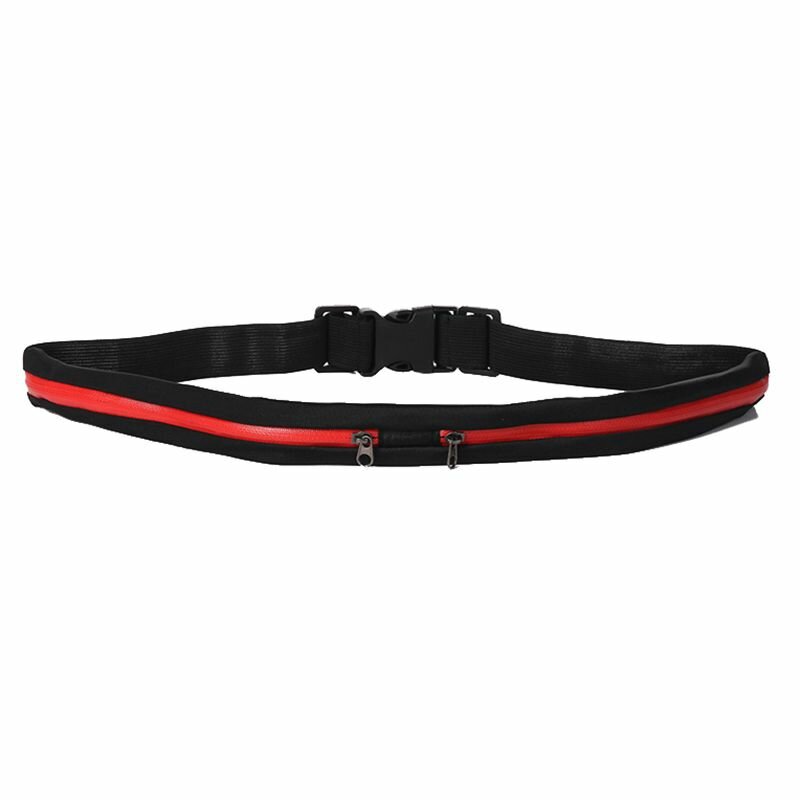 Сумка на пояс comfortable для бега и фитнеса, red, два кармана