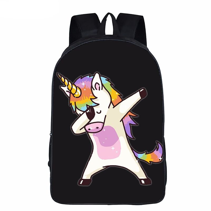 Модный рюкзак панды для подростков с просторным внутренним отделением и высококачественной полиэстеровой тканью розлый лошадь