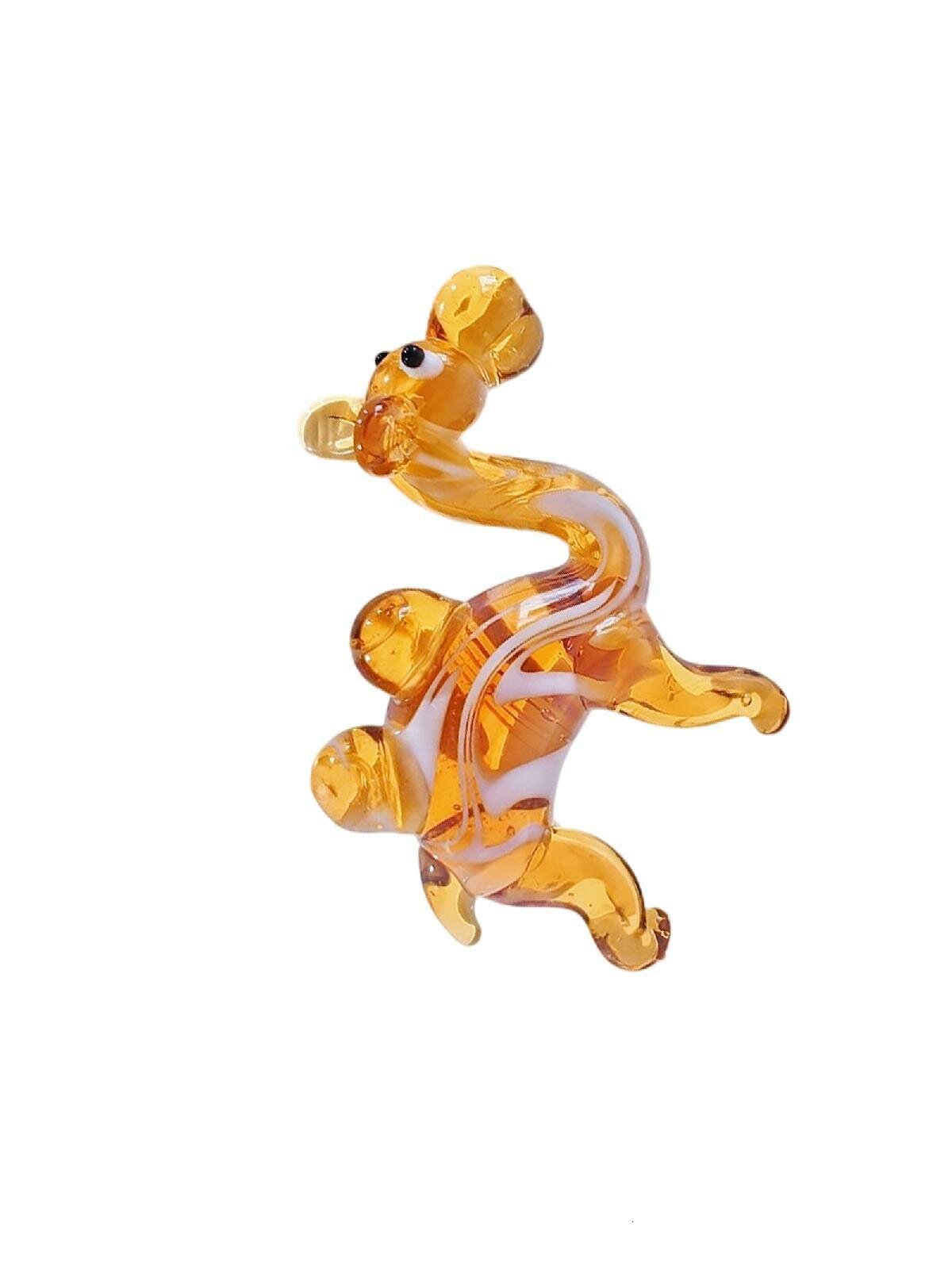 Миниатюрные Стеклянные фигурки Верблюдов Миниатюрные Фигурки животных Статуэтка верблюдов ручной работы