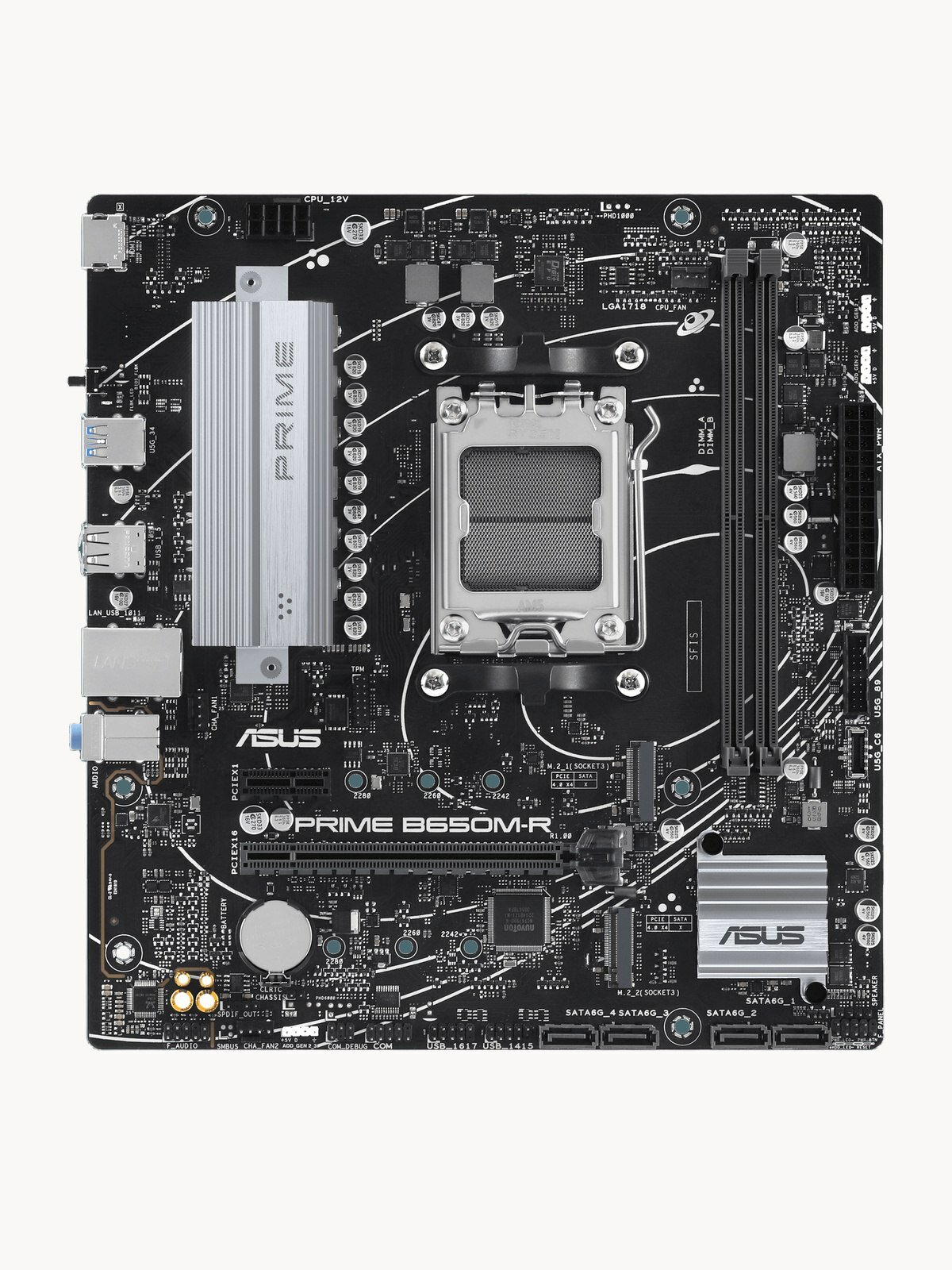 Материнская плата ASUS PRIME B650M-R, 2 x DDR5 DIMM, MATX, retail