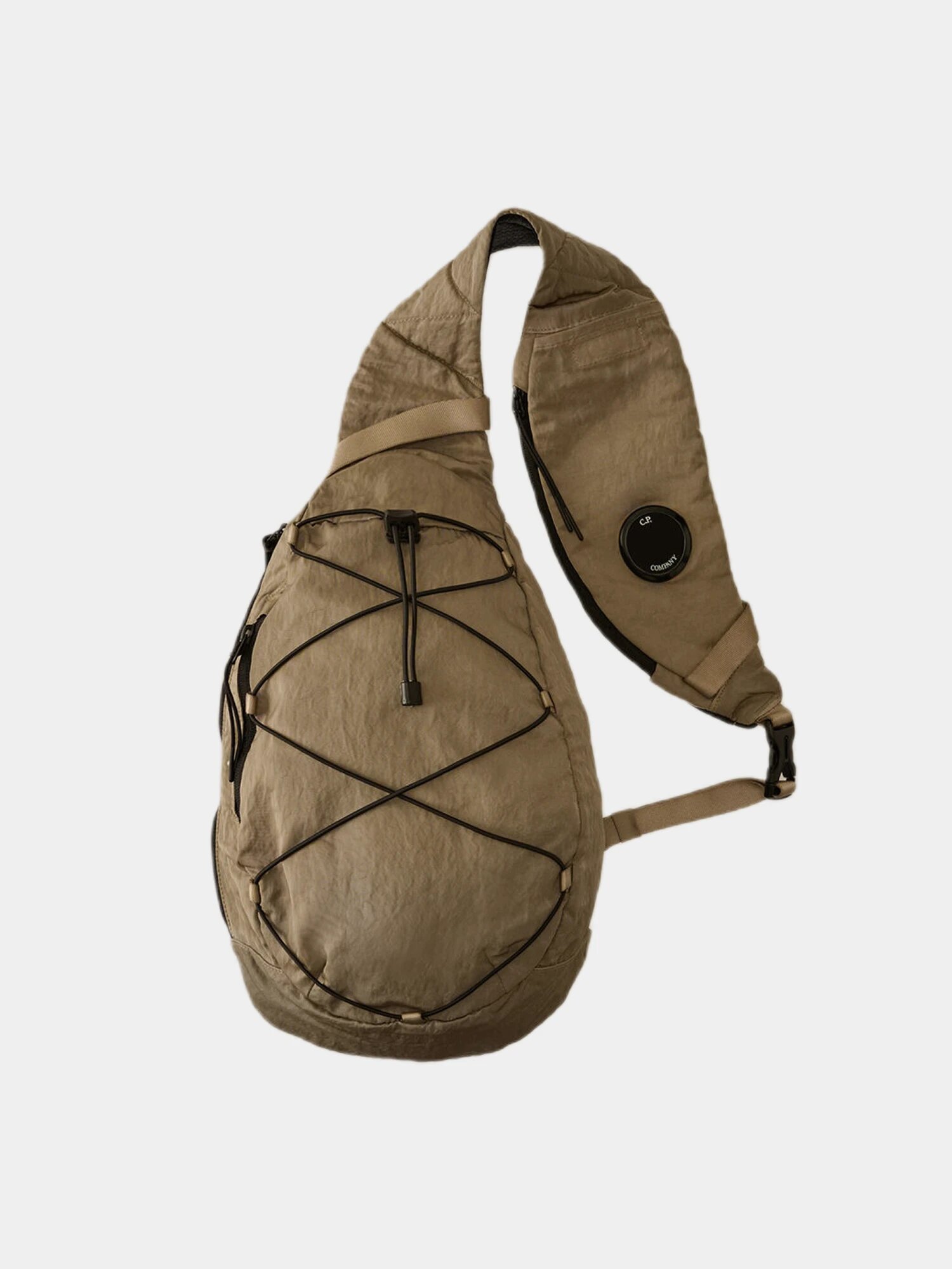 Рюкзак C.P. Company Nylon B Lens Crossbody Fallen Rock, Песочный, One size