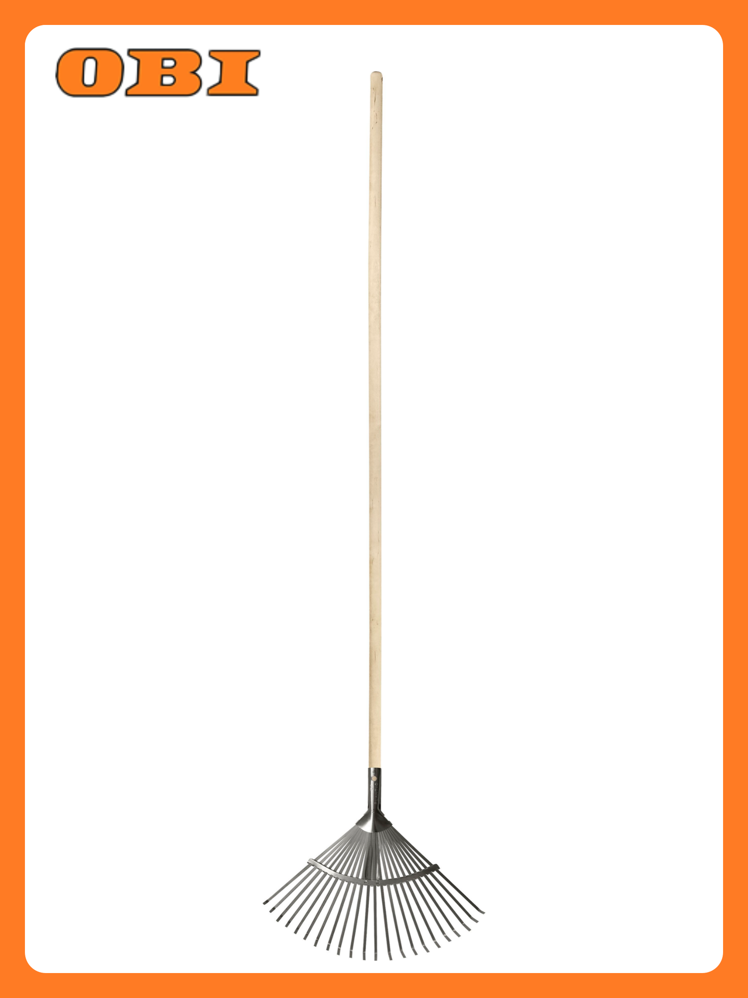 Грабли Plantic PRO, веерные, регулируемые, с черенком, 22 зубца