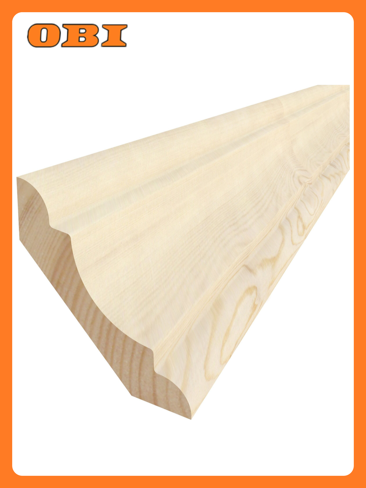 Плинтус Timber&Style Классика, дерево, бежевый, 2400x60x12мм